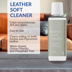 Leather Master 250ML LEATHER CARE KIT - Cleaning Kit Contains The Cleaner, Conditioner, Sponge, And Products For All Leather Car Interior And Furniture Detailing