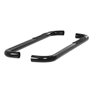 aries 205000 3-inch round black steel nerf bars, no-drill, select dodge dakota