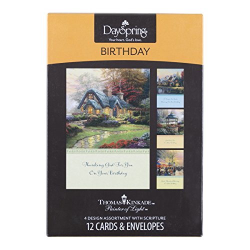 DaySpring - Thomas Kinkade - Inspirational Boxed Cards - Birthday - Birthday Blessings - 51723