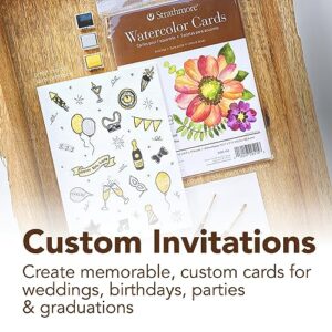 Strathmore Cards & Envelopes 5"X6.875" 10/Pkg-Watercolor -105015