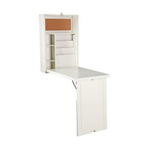 fold-out convertible desk - antique white