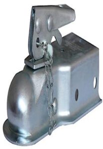 husky 87072 1-7/8" ball 3" width straight coupler with chain,grey