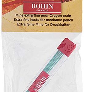 Bohin Mechanical Chalk Pencil Refill 6/Pkg-Green