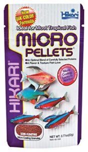 hikari tropical semi-floating micro pellets fish food, 0.77 oz (22g)