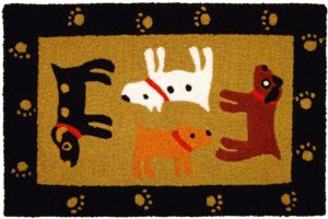 home comfort jellybean rug woof woof black