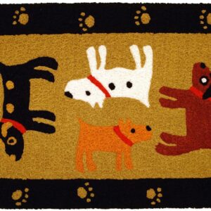 Home Comfort Jellybean Rug Woof Woof Black