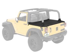 pavement ends by bestop 41827-35 black diamond cargo cover for 2007-2018 wrangler jk 2-door