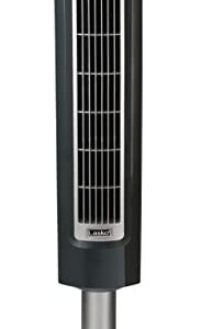 Lasko 2519 3-Speed Wind Tower Fan with Remote Control, 38 Inch, Gray