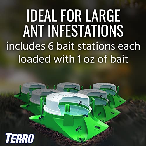 Terro 1806 Outdoor Liquid Ant Baits, 1.0 fl. oz. - 6 count