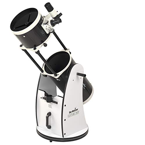 Sky-Watcher Flextube 250 Dobsonian 10-inch Collapsible Large Aperture Telescope – Portable, Easy to Use, Perfect for Beginners, White/Black (S11720)