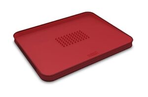 joseph joseph cut & carve multi-function cutting board, large, red