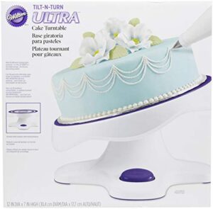 wilton tilt-n-turn ultra cake turntable and cake stand