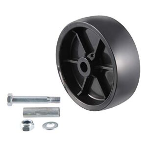 curt 28912 6-inch replacement boat trailer jack wheel, black plastic