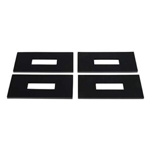 curt 16901 5th wheel rail sound dampening pads, 4-pack