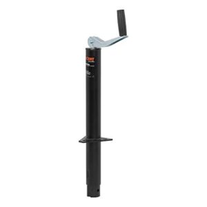 curt 28202 a-frame trailer jack, 2,000 lbs, 14-3/4 inches vertical travel, carbide black powder coat