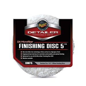 meguiar's dmf5 da 5" microfiber finishing disc, 2 pack