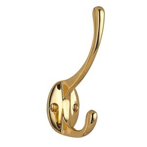 smedbo beslagsboden 4.375" coat and hat hook finish: polished brass