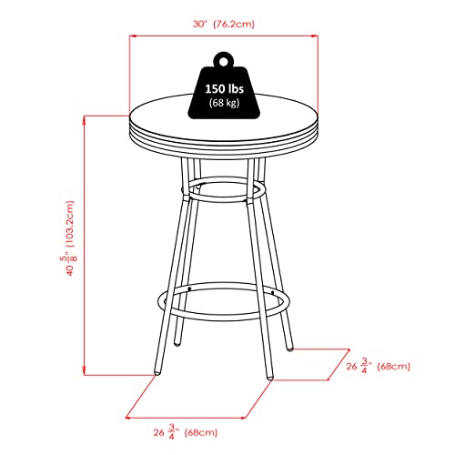 Winsome Summit Dining, Furniture, Black/Metal