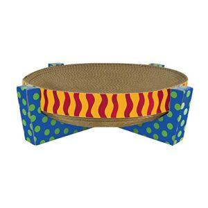 catstages scratch, snuggle & rest corrugated cat scratcher with catnip