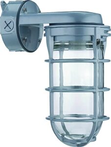 lithonia lighting vw150i m12 incandescent utility vapor tight, 150w 120v, wall mount fixture, grey