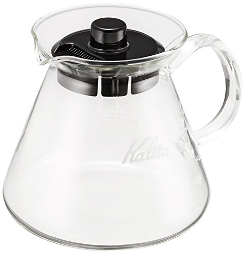 Kalita (Carita) Coffee Server I Pour Over Carafe I 500ml (17oz) I Pot Fits Kalita Drippers I Heat Resistant Glass I Made in Japan I, Single Cup, Clear