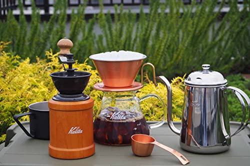 Kalita (Carita) Coffee Server I Pour Over Carafe I 500ml (17oz) I Pot Fits Kalita Drippers I Heat Resistant Glass I Made in Japan I, Single Cup, Clear