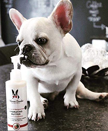 Warren London Hydrating Butter Leave In Pet Conditioner for Dogs | Lotion for Skin and Coat | Aloe Puppy & Dog Conditioner for Hair Detangler, Dry Skin, & Pet Fur Dandruff | Use After Dog Shampoo & Bathing | Made in USA | Guava 8oz