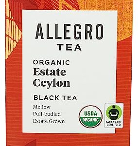 Allegro Tea, Organic Estate Ceylon Tea Bags, 20 ct