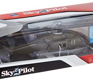 New-Ray Sky Pilot UH-60 Black Hawk Diecast Helicopter Replica 1:60 Scale (25563A)