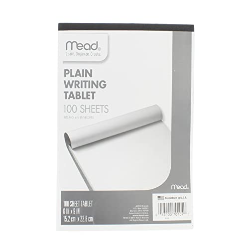 Mead 6X9plain Writing Tablet (Pack Of 6) 70104 Paper