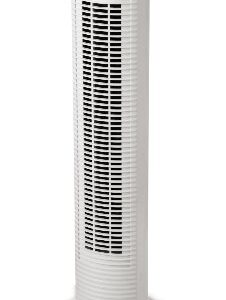 Holmes Oscillating Tower Fan with 3 Speed Settings, 31 Inch, White