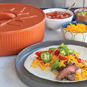 Nordic Ware Microwave Tortilla and Pancake Warmer, 10-Inch,Orange