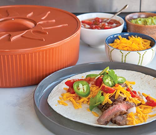 Nordic Ware Microwave Tortilla and Pancake Warmer, 10-Inch,Orange