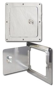 uf ultra-fab products 48-979010 chrome universal access door