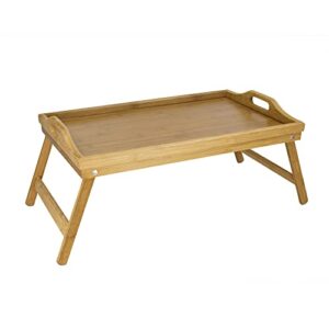 home basics bamboo breakfast bed tray, natural