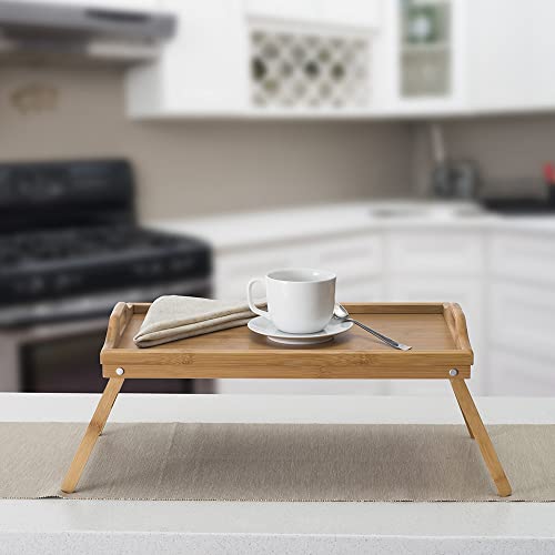 Home Basics Bamboo Breakfast Bed Tray, Natural