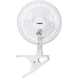 atlantic breeze 6" personal clip-on fan, light gray