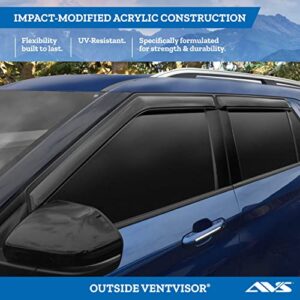 Auto Ventshade [AVS] Outside Mount Ventvisor | 2011 - 2019 Ford Explorer- Smoke, 4 pc. | 94293