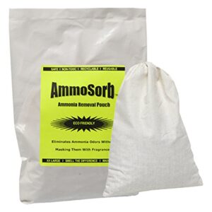 ammosorb reusable ammonia smell removal deodorizer pouch: treats 300 sq. ft.