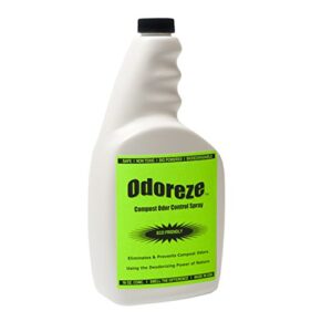 odoreze natural probiotic compost smell eliminator spray: 16 oz. concentrate makes 64 gallons to stop composting stench