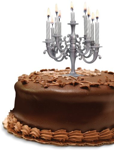 Fred & Friends Cake Candelabra Cake Topper with Candles