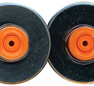 Fiskars 157390-1001 Titanium Rotary Replacement Blades, 28mm, 2 Pack,Silver/Orange