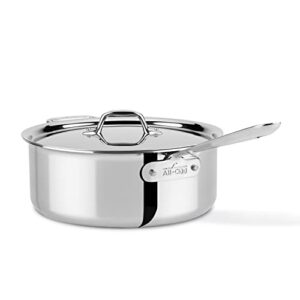 all-clad saute pan, 6 quarts, silver