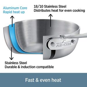 All-Clad Saute Pan, 6 quarts, Silver