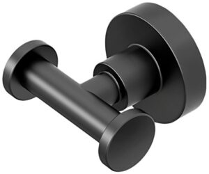 gatco 5505 studio bathroom robe hook, matte black