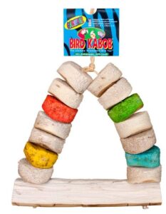 bird kabob 8-1/2-inch carnival chewable perch