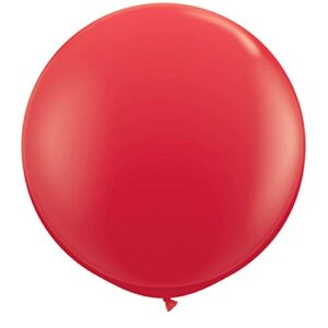 PIONEER BALLOON COMPANY Qualatex 42554 Red Latex Balloons, 36", Red, Pack of 2