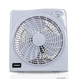 optimus f-1022 10" electric fan, white