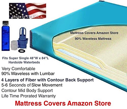 U.S. Water Super Single 90% Waveless Waterbed Mattress