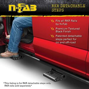 N-Fab RKR Detachable Steps (Sold In Pairs) | Textured Black | JPTS32 | Compatible With All RKR Rails by N-Fab